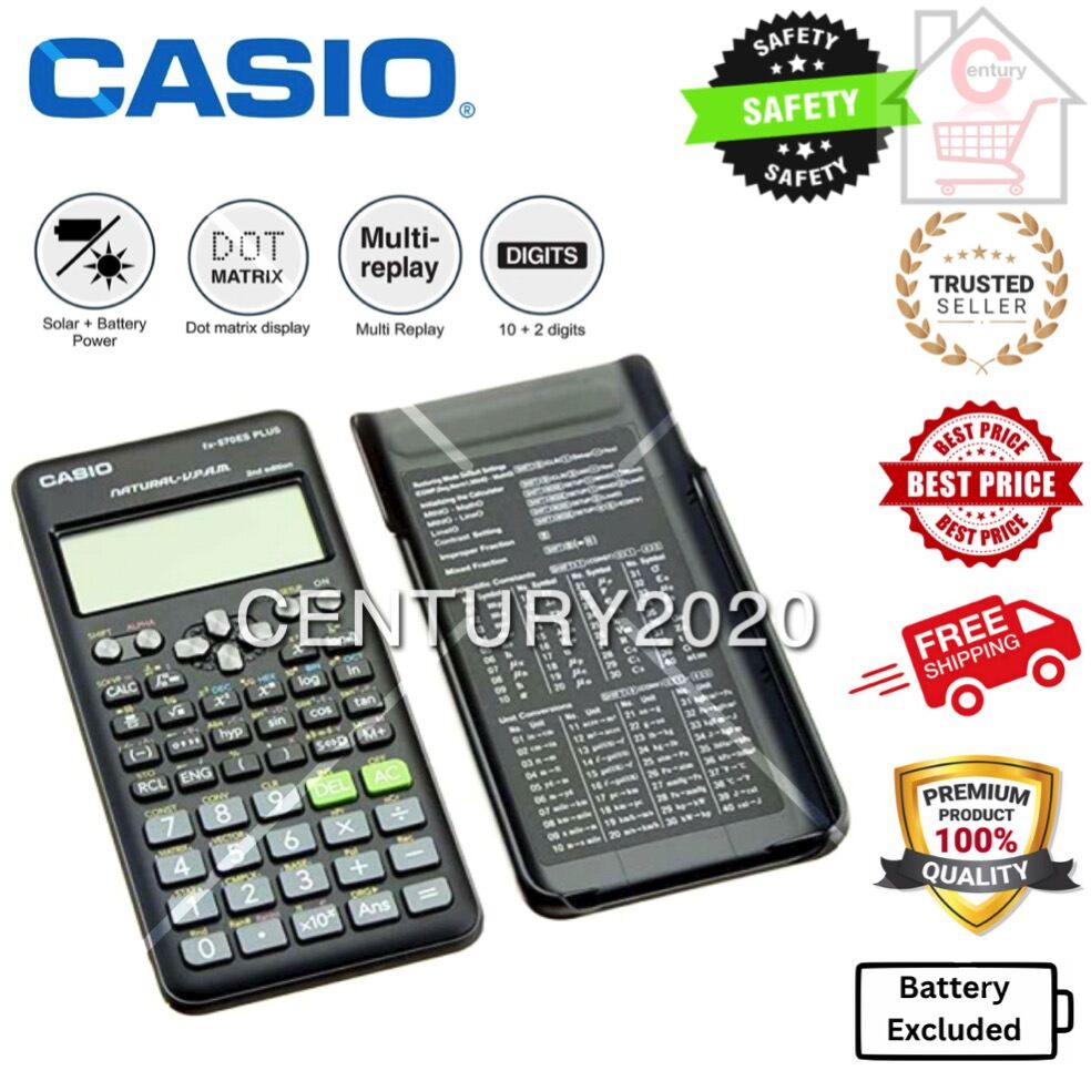 CASIO FX-570ES Plus 2nd Edition ES Plus Series Calculators Mathematical ...