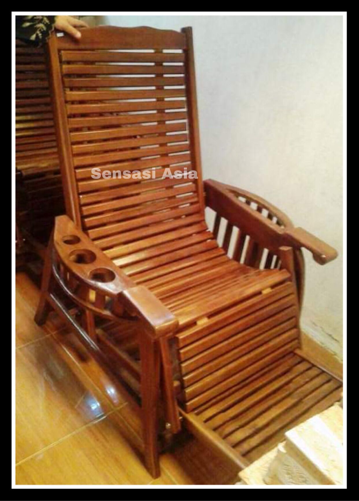 Teak Wood Jati Lazy Chair Jati Kursi Malas kayu Jati | Lazada