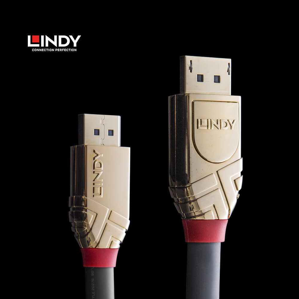 LINDY Gold DisplayPort Cable 1.4 4K Connection Line for Gaming 144Hz ...
