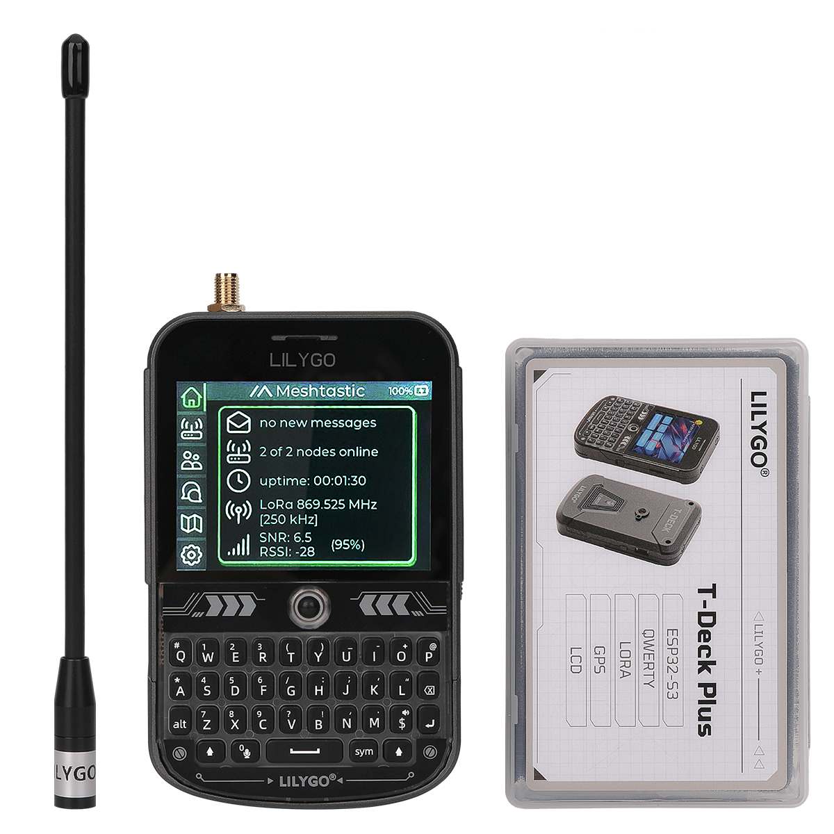 LILYGO T-Deck Plus Lora Mesh Radio with ESP32-S3 GPS LoRaWAN for ...