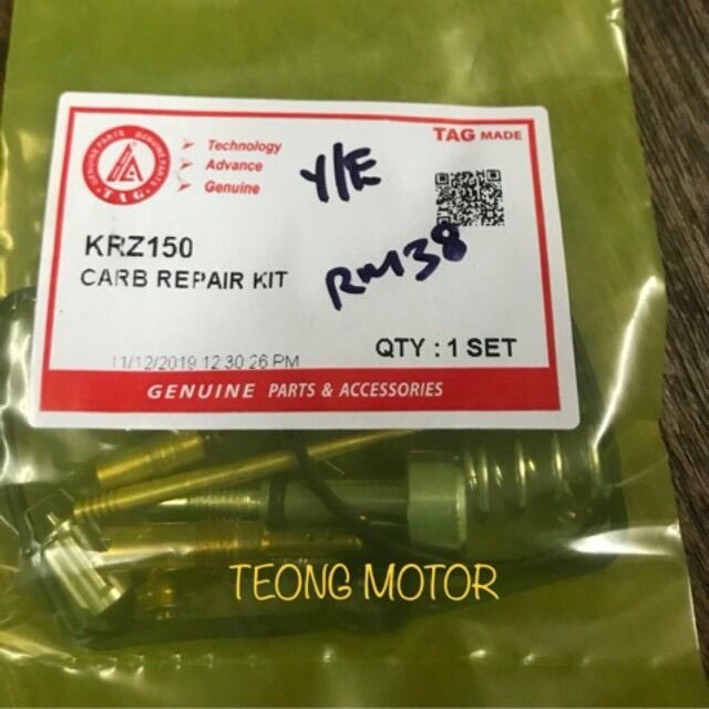 KAWASAKI KRZ150 CARBURETOR REPAIR KITS | Lazada