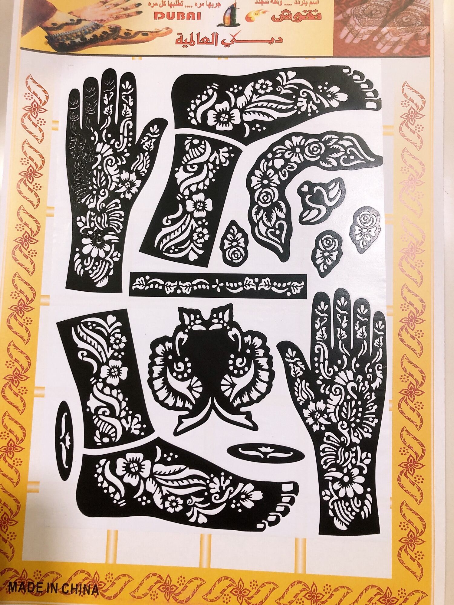 Sticker Inai Sticker Inai Celup/ Tangan/ Kaki/ Jari | Lazada