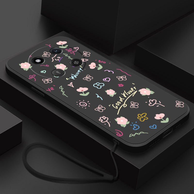 Huawei Nova Y91 Y90 Y72 Y71 Y70 Y61 Stylish Fashion Flower Case Frosted ...