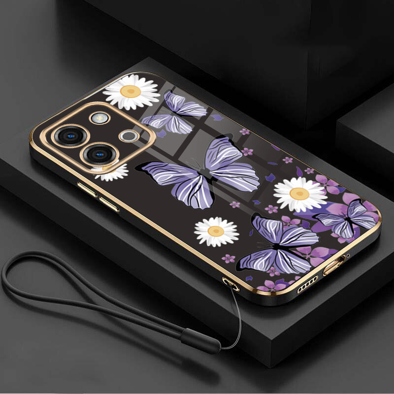OPPO A6 Pro 5G OPPO A6pro Little Daisy Butterfly Flower Casing Square ...