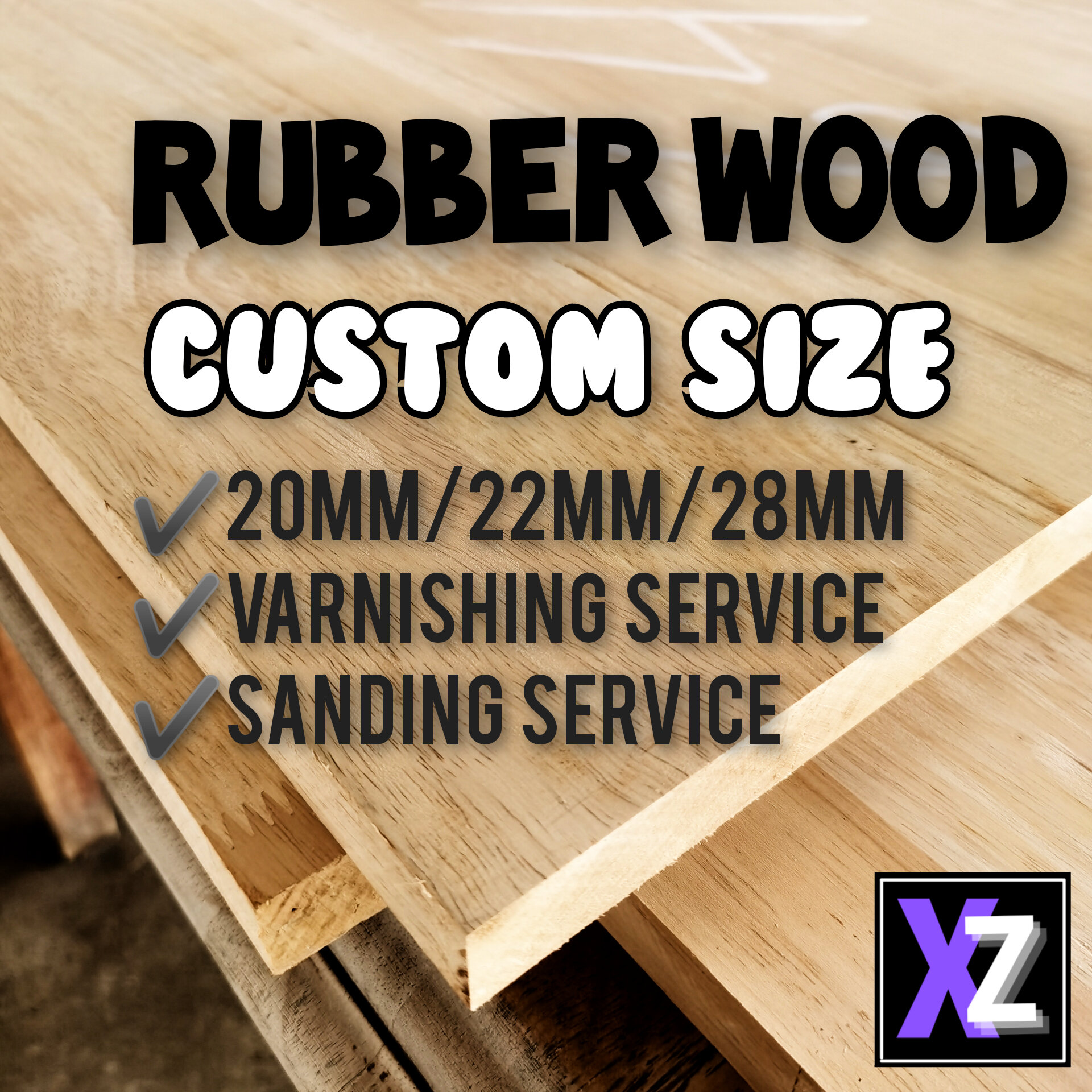 𝐃𝐈𝐑𝐄𝐂𝐓 𝐅𝐀𝐂𝐓𝐎𝐑𝐘!!! 𝗫𝗭 Rubber Wood Board Custom Size 𝟮𝟬𝗺𝗺 𝟮𝟴𝗺𝗺 𝟰𝟬𝗺𝗺 Grade ...