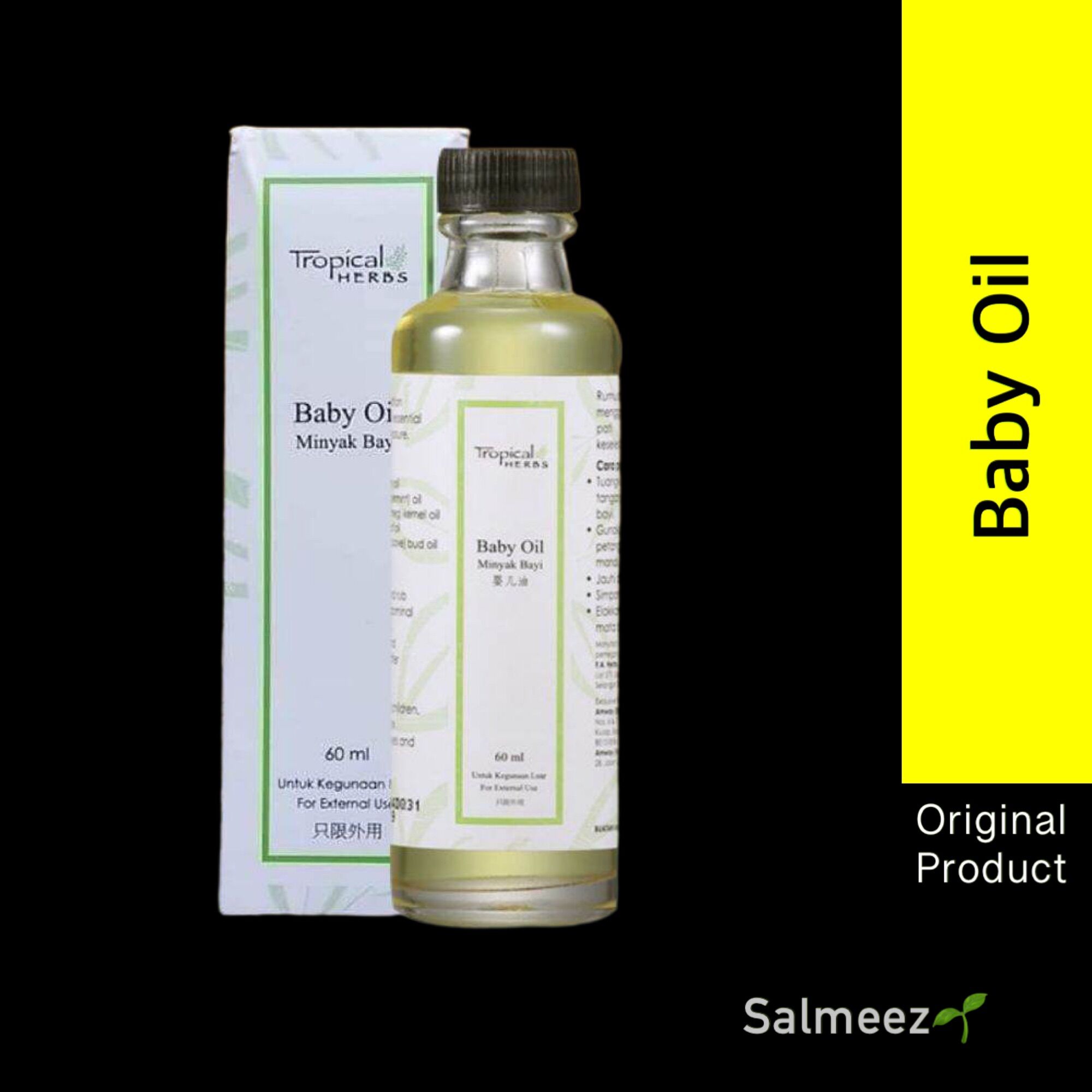 Amway Tropical Herbs Baby Oil Minyak Bayi 60ml | Lazada