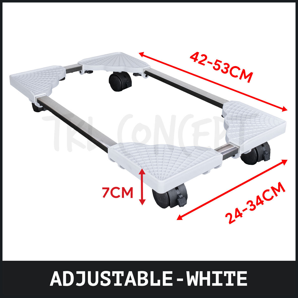 Adjustable CPU Stand Wheel Roda 360 Rotating PC Tray Desktop Rack ...