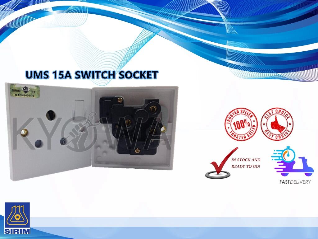 PLUG SOCKET 15A 3PIN (SAFETY SIRIM PRODUCT) HEAVY DUTY WATER HEATER ...