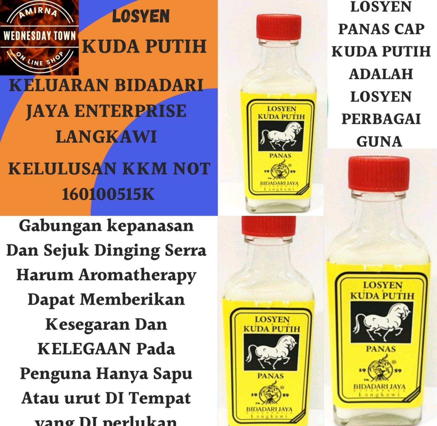 🇲🇾 LOSYEN PANAS CAP KUDA PUTIH ADALAH LOSYEN PERBAGAI GUNA | Lazada