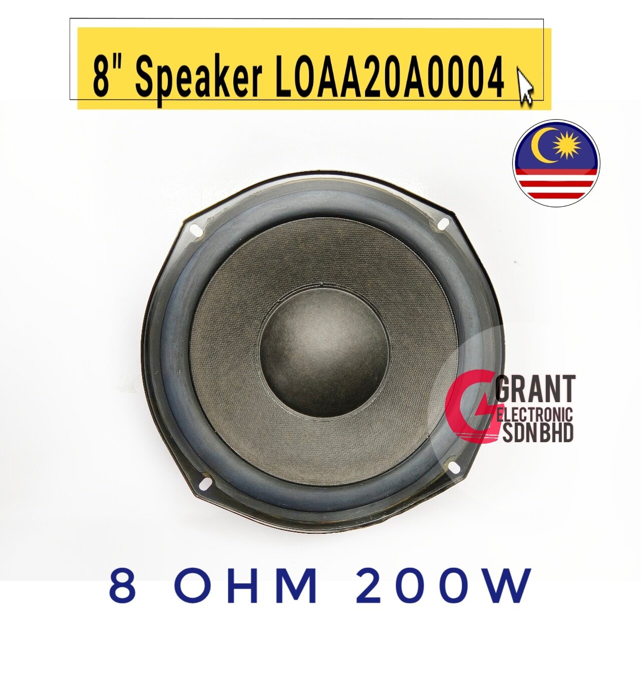 1pcs 8" Subwoofer Speaker Audio 8ohm 200w Woofer LOAA20A00004 20.5cn ...