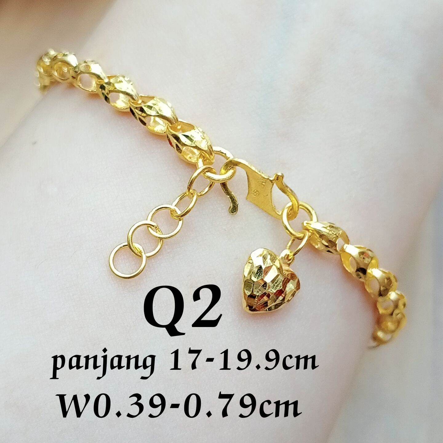 RANTAI TANGAN SIPUT EMAS 916 TULEN????+4↑/+5↑/6g/7g - GOLD SHOP SMART ...
