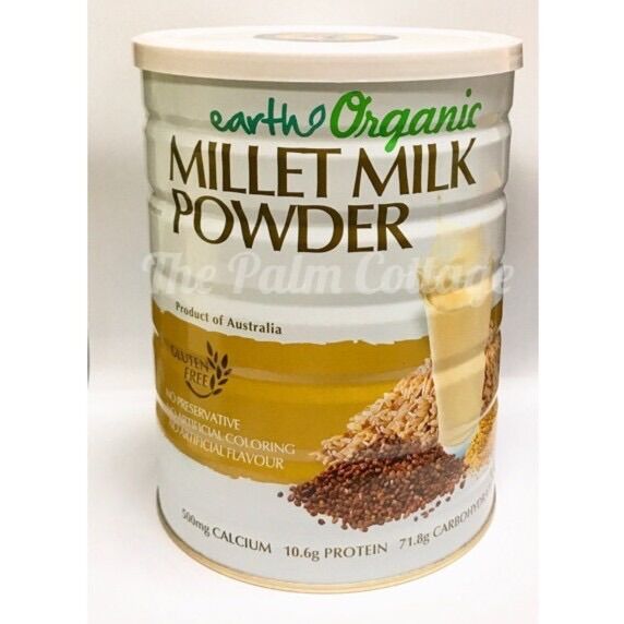 EARTH ORGANIC MILLET MILK POWDER 有机小米植物奶 900G | Lazada