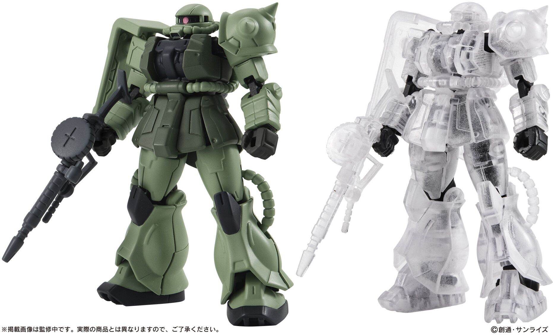 PREMIUM BANDAI GASHAPON CAPSULE ACTION RX-78-2 GUNDAM ZAKU II GM CHAR'S ZAKU II G3 GUNDAM MOBILE ...