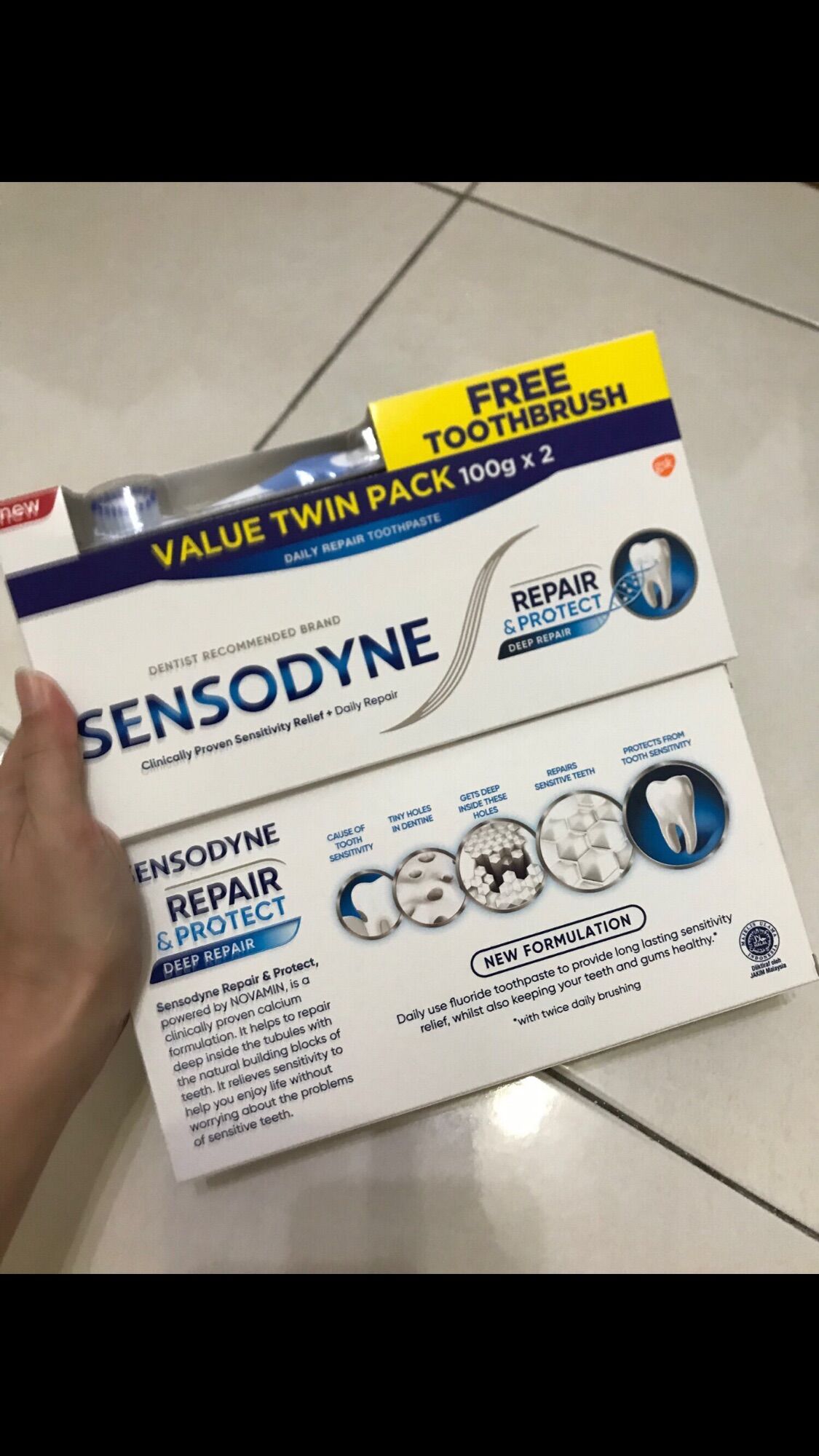 Sensodyne Repair & Protect (100g x 2) Toothpaste | Lazada