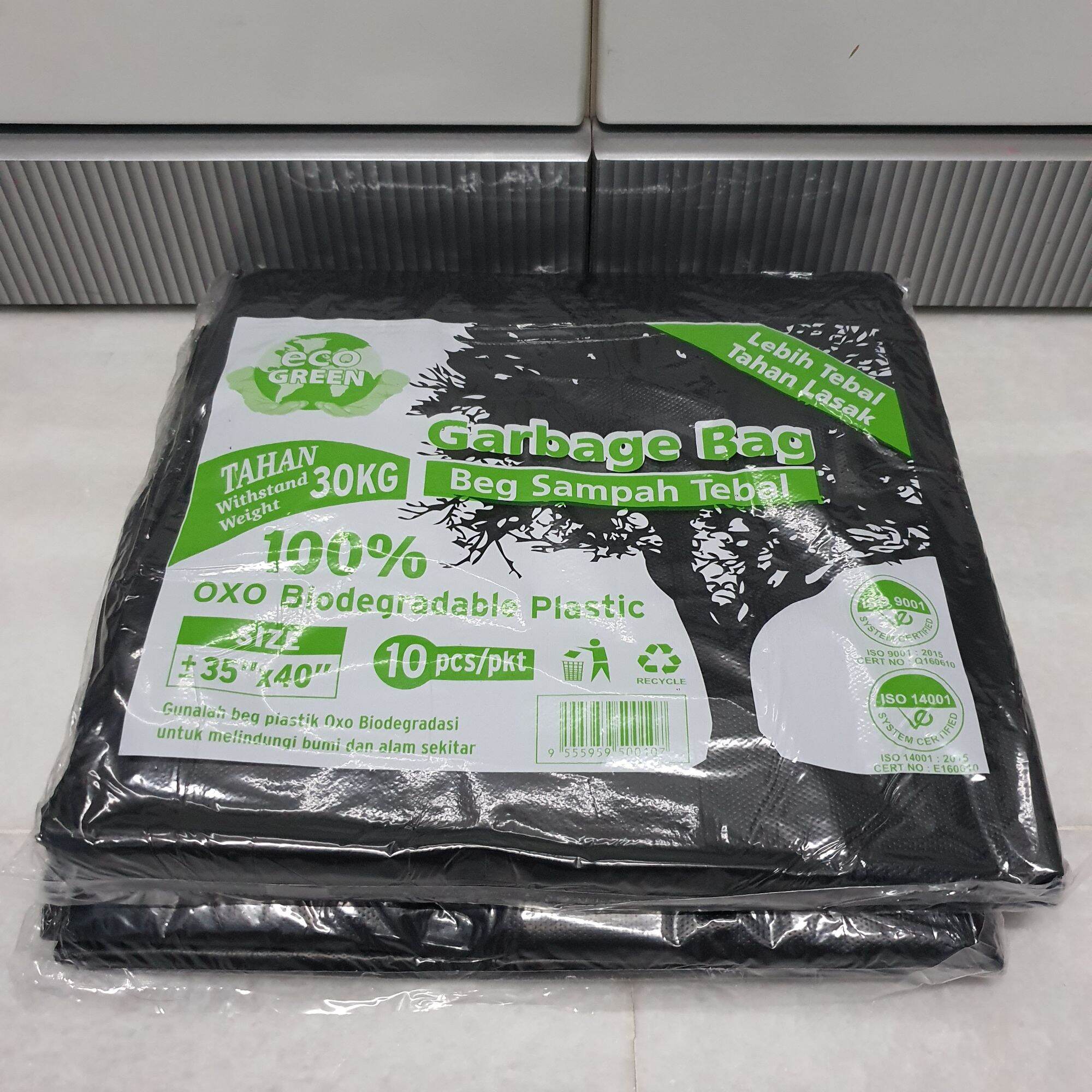 Garbage Bag Sampah Beg 32" X 40"/ 36' x 48' XL Heavy DutyThick (+/- 1KG ...
