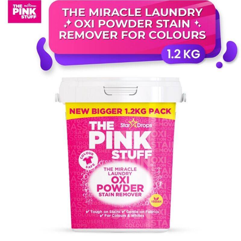 The Pink Stuff The Miracle Laundry OXI Powder Stain Remover for Whites ...