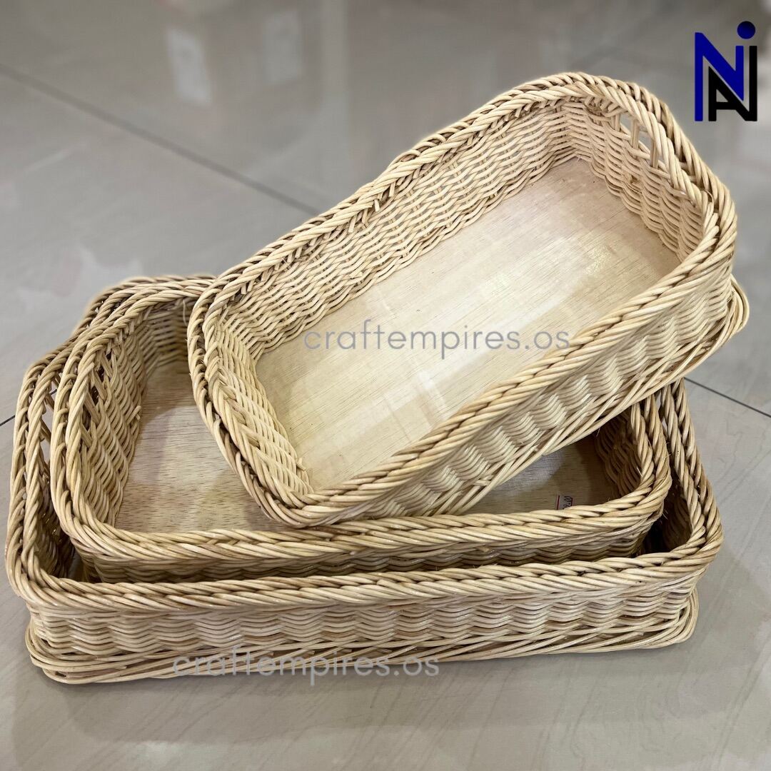 DULANG ROTAN / RECTANGULAR SHAPED RATTAN FOOD TRAY | Lazada