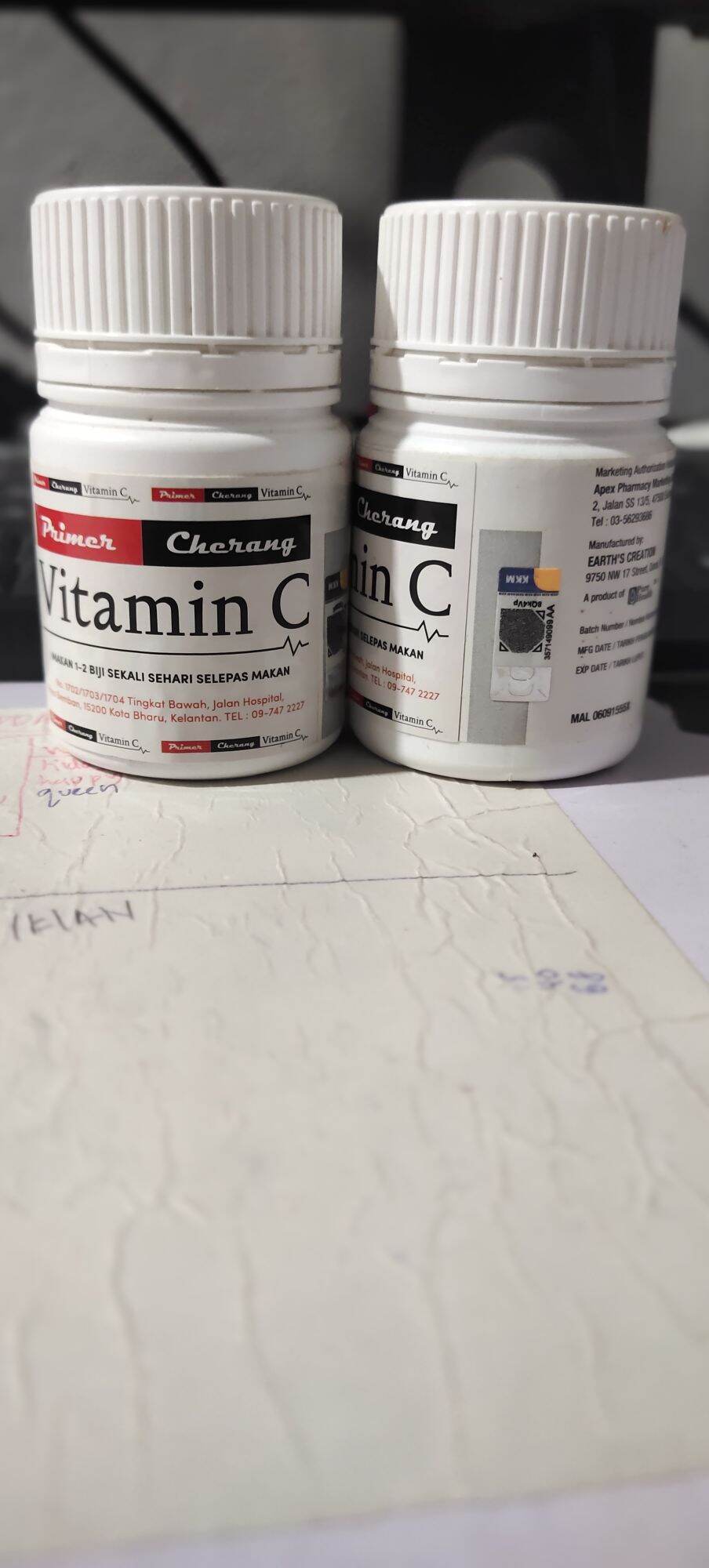 Vitamin C 500g Primer Cherang(30tablets) | Lazada