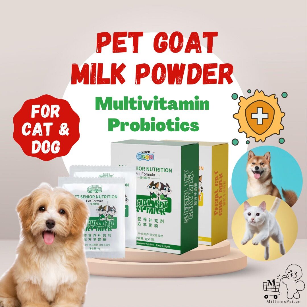 【Millionspet.co】Pet Goat Milk Powder Sachet with Taurine Multivitamin ...