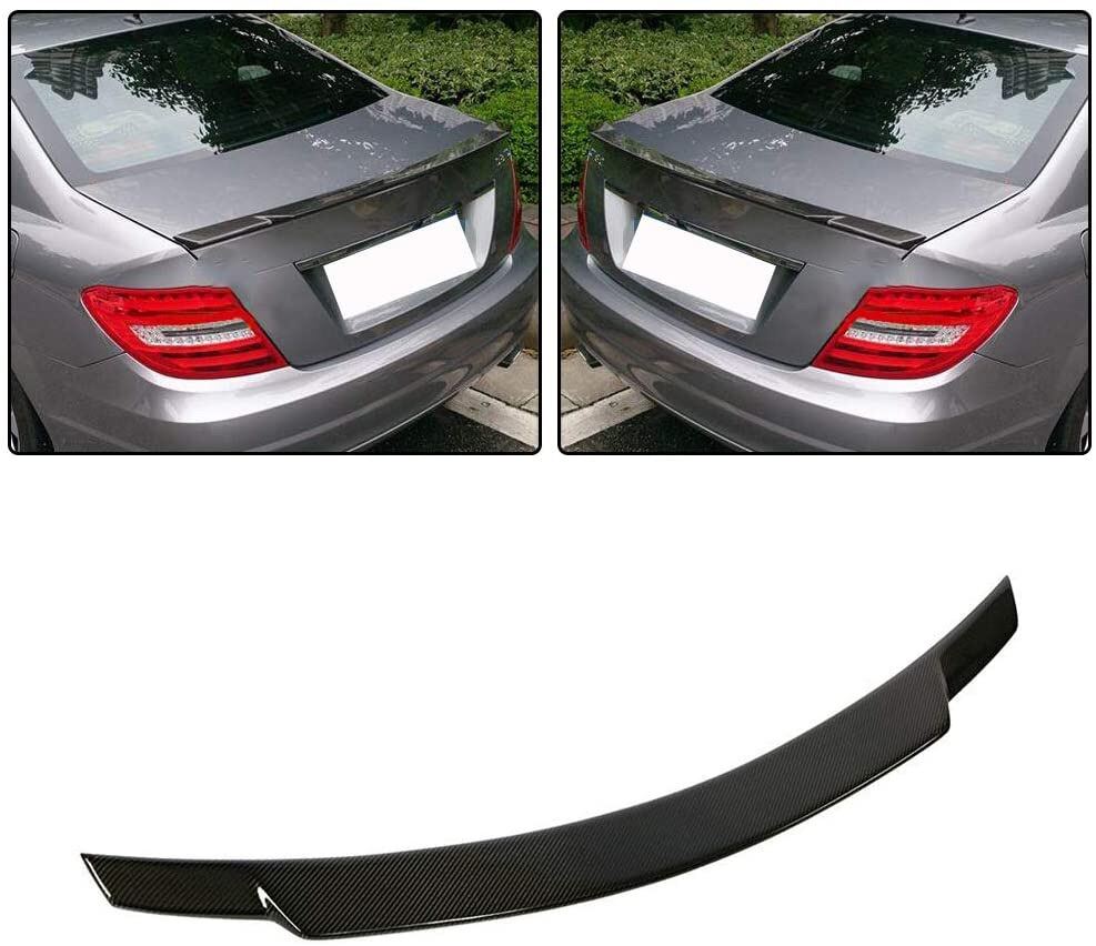 Mercedes benz W204 C74 AMG Carbon fiber rear boot trunk ducktail lip ...