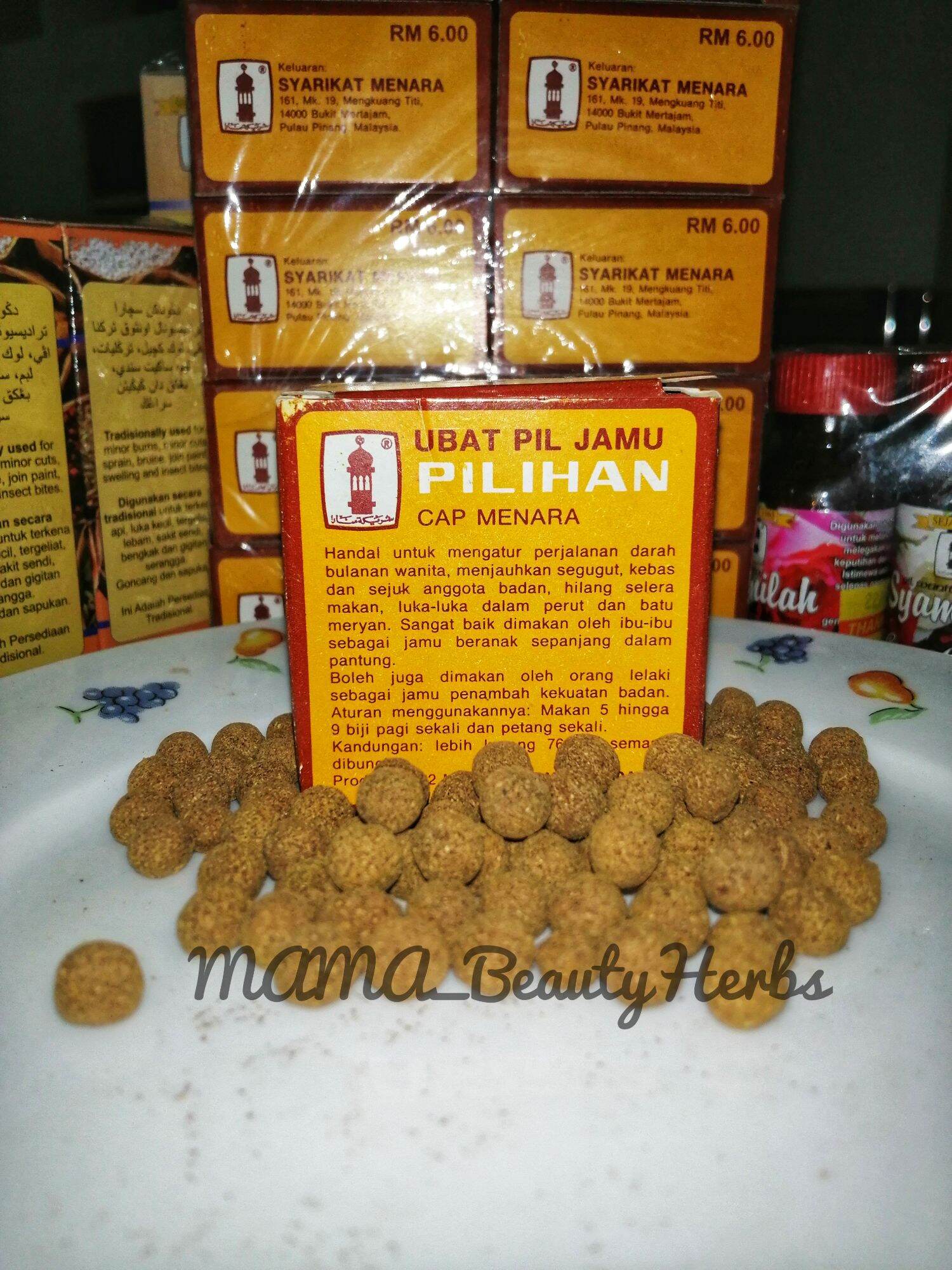 UBAT PIL JAMU PILIHAN (Cap Menara) | Lazada