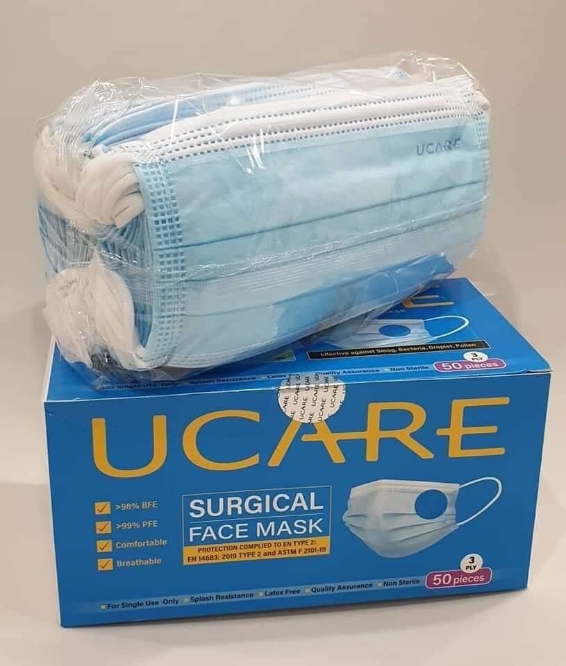 Ucare 4ply kids / children & Adults surgical face mask BFE99% (made in ...