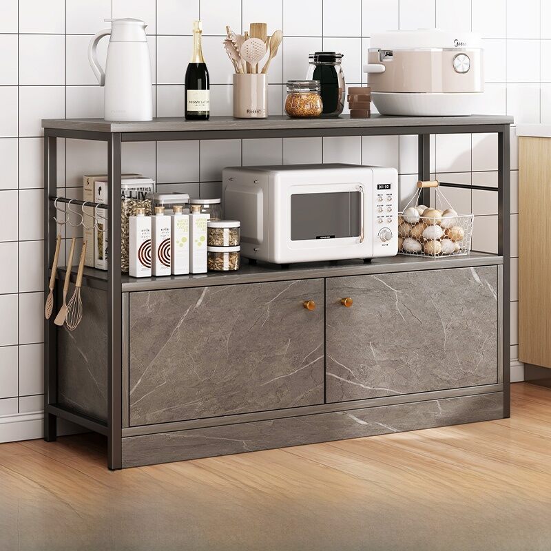 Kitchen Multi-layer Stand Rack Microwave Storage Organizer Wood ...