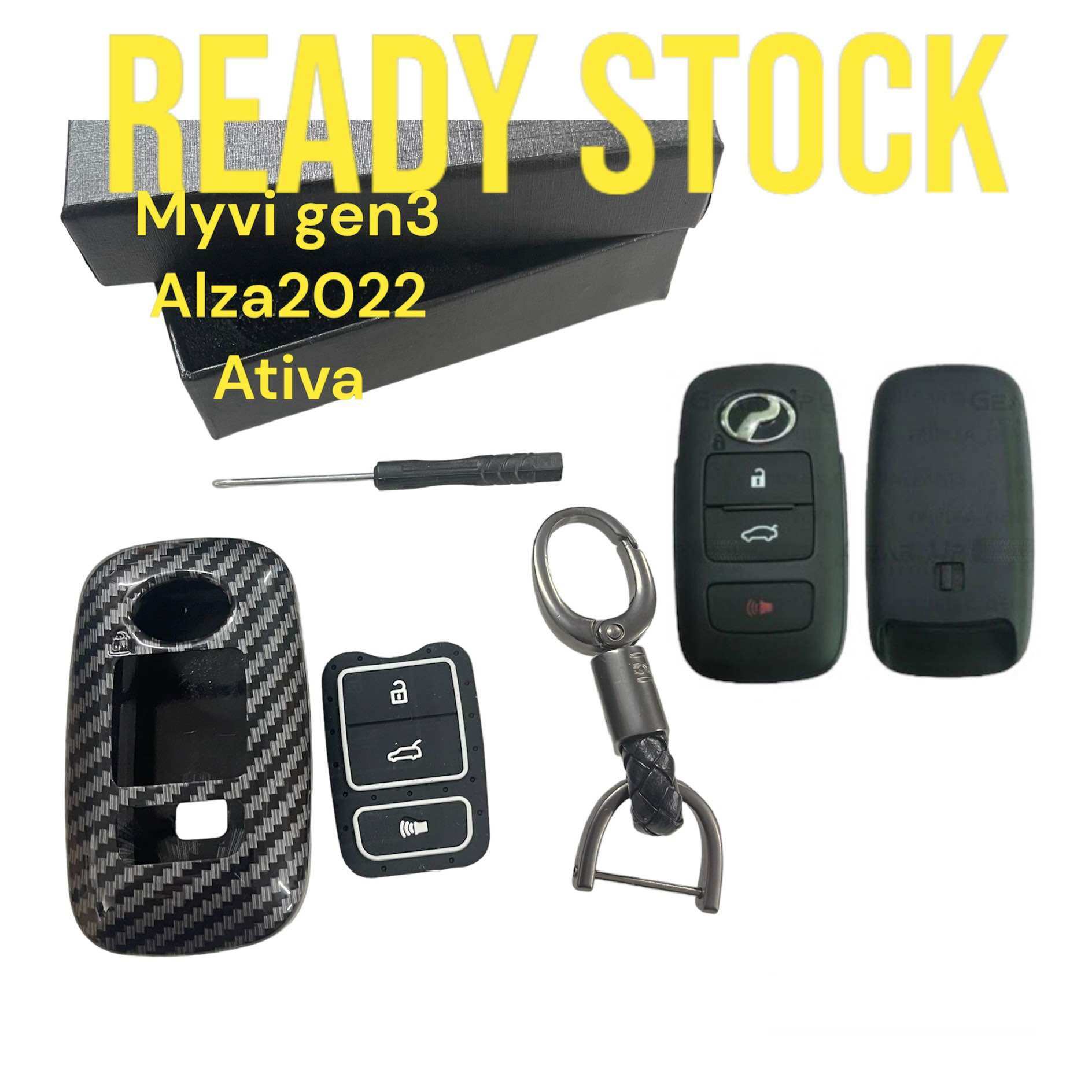 keyless carbon alza 2022 ativa myvi gen3 perodua sarung kunci set ...