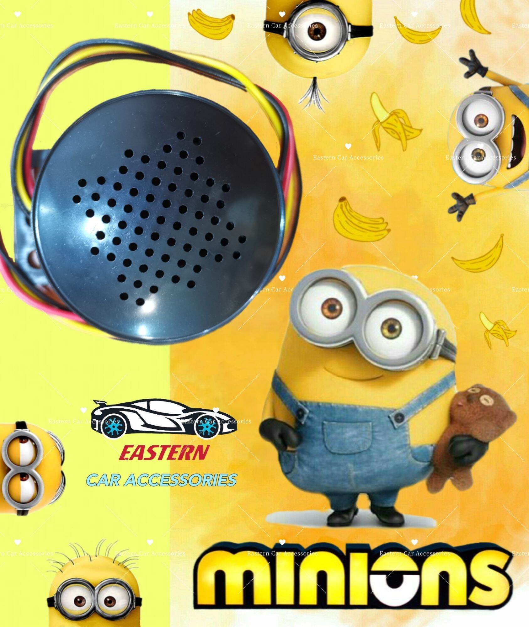 Minions Japan Reverse Sound 12v-24v Kancil Kelisa Kenari kcar Myvi Viva ...