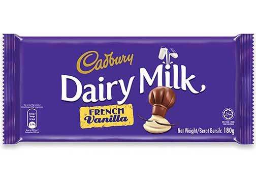 Cadbury Dairy Milk French Vanilla Chocolate Bar 180g | Lazada