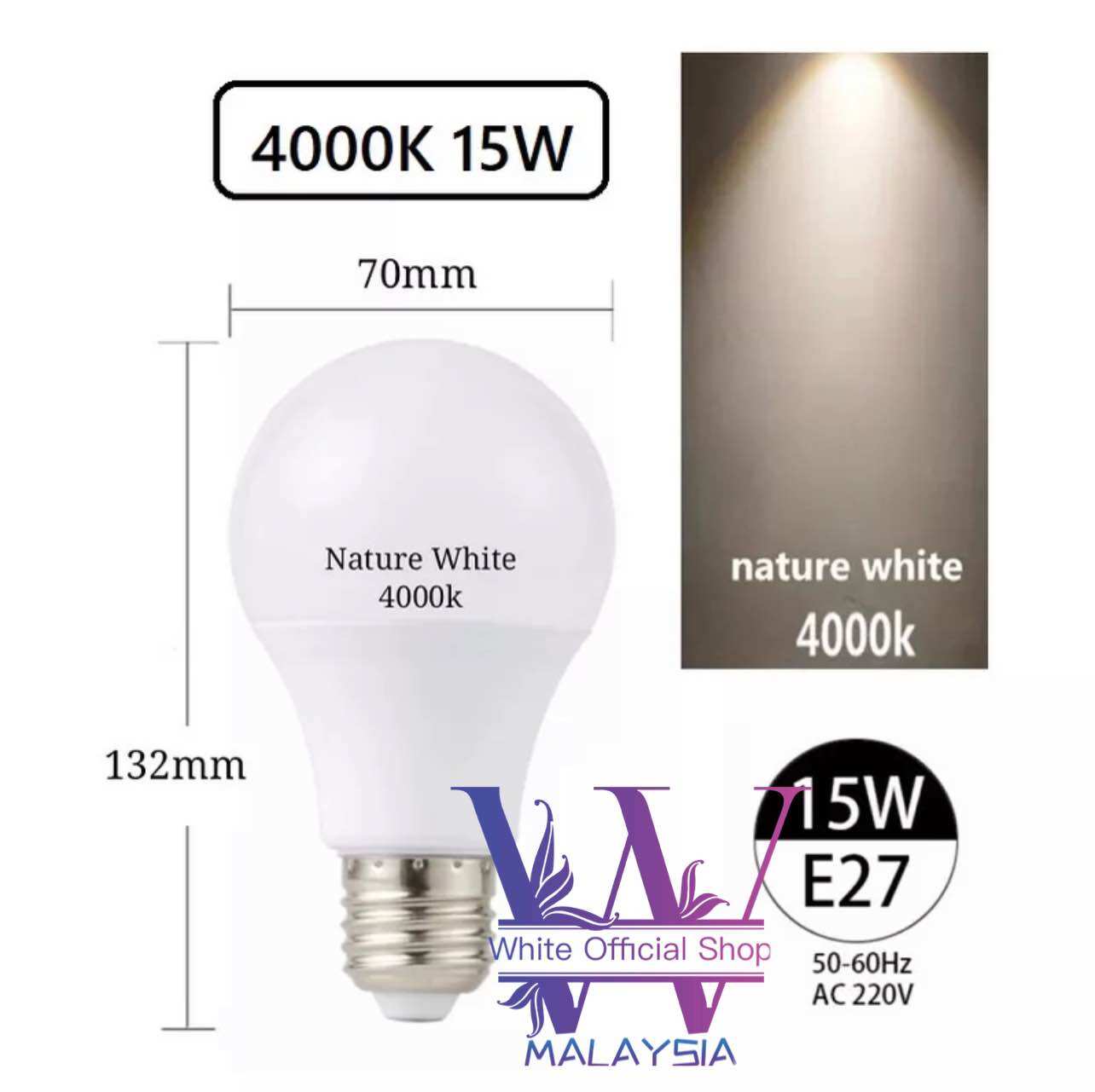 READY STOCK Quality Led Light Bulb No Flicker E27 220v 6500k 9w 15w 25w ...