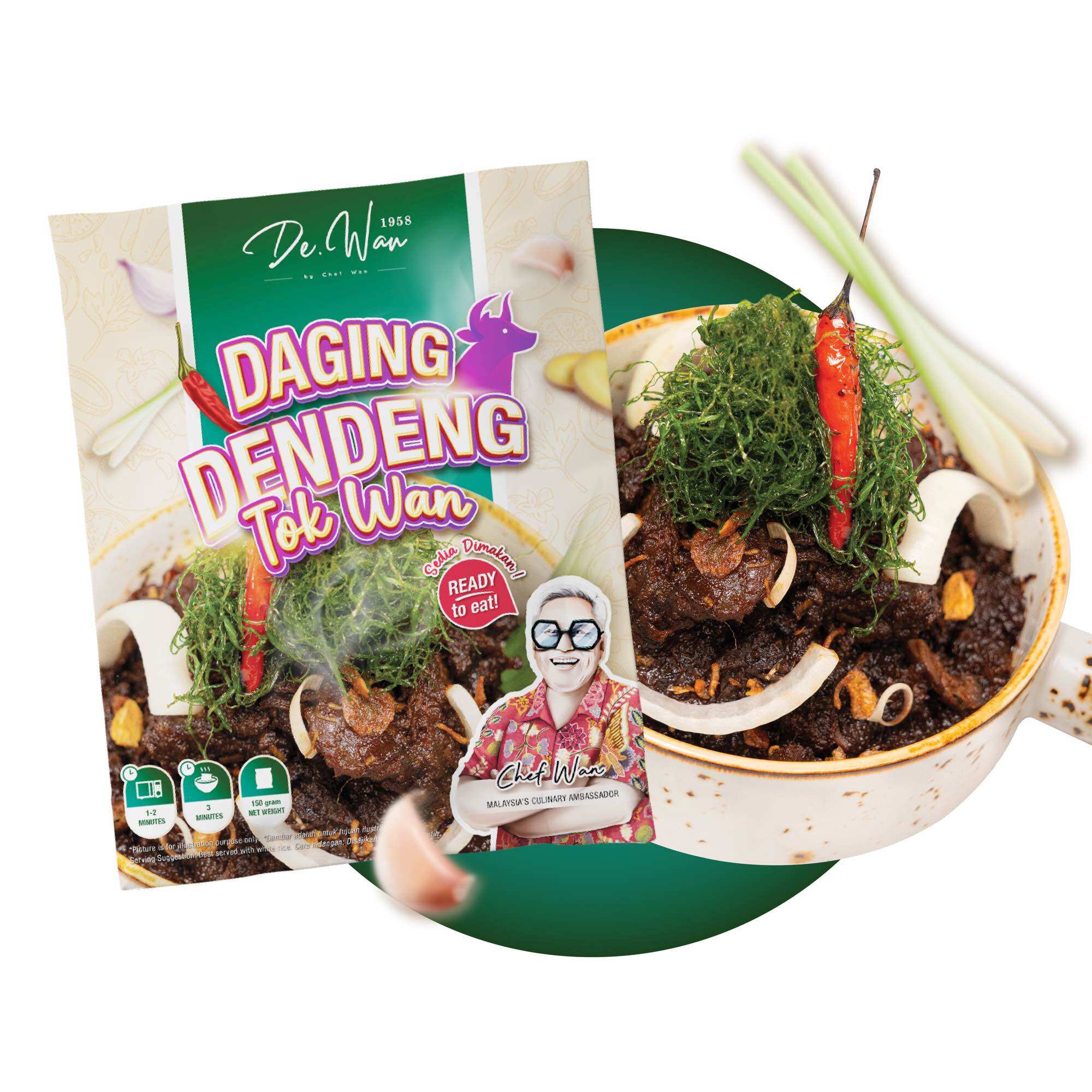 Chef Wan DAGING DENDENG TOK WAN and DAGING RENDANG SELANGOR De.Wan 1958 ...