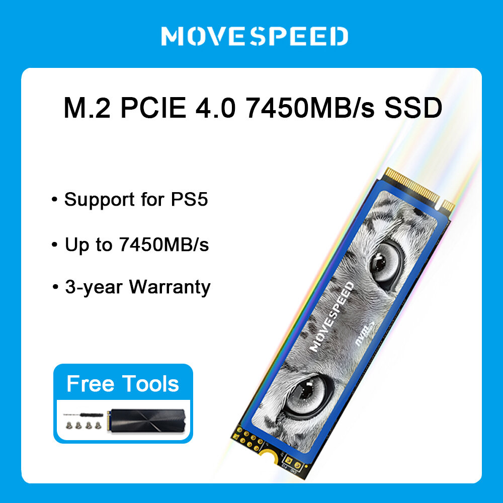 MOVESPEED SSD M.2 NVMe 1TB 2TB Internal Solid State Drive PCIE 3.0 x 4 ...