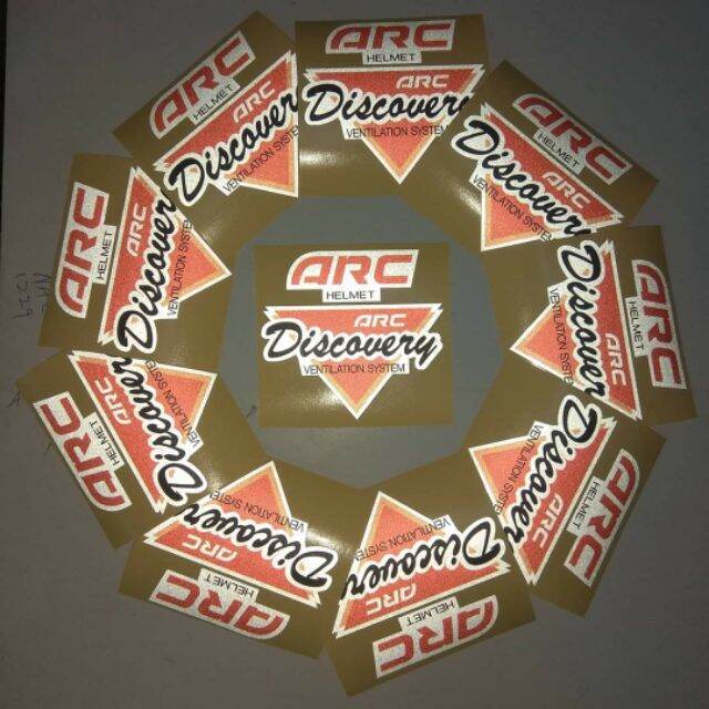 ARC Helmet Discovery Ventilation System Sticker (Reflection Sticker‼️ ...