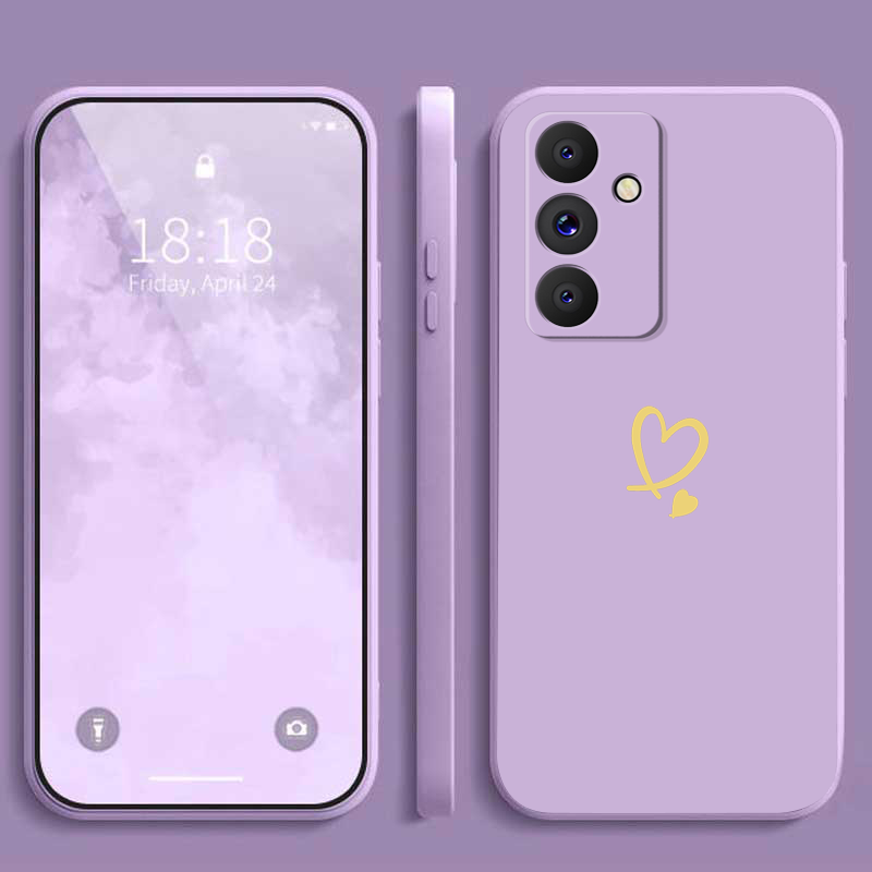 Samsung A17 samsung A07 A17 5G Artistic Love Heart Silicon Case Cute ...