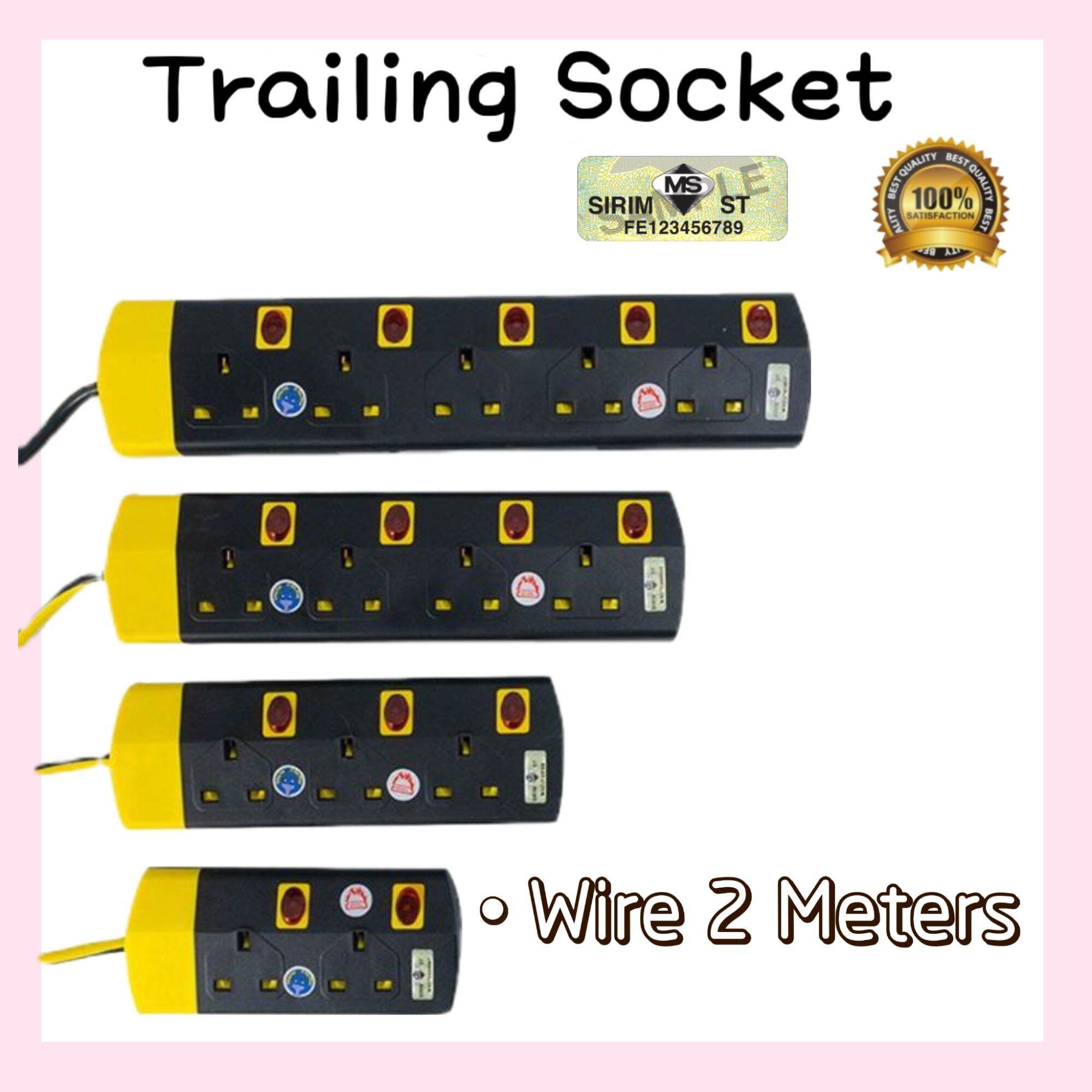 SIRIM Trailing Socket Neon Extension Trailing | Lazada