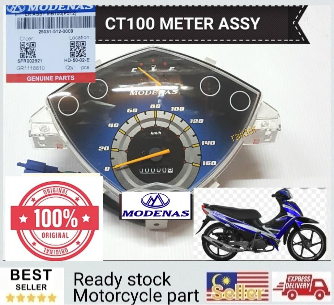 Modenas CT100 Speedometer assy 100% original 25031-512-0009 | Lazada