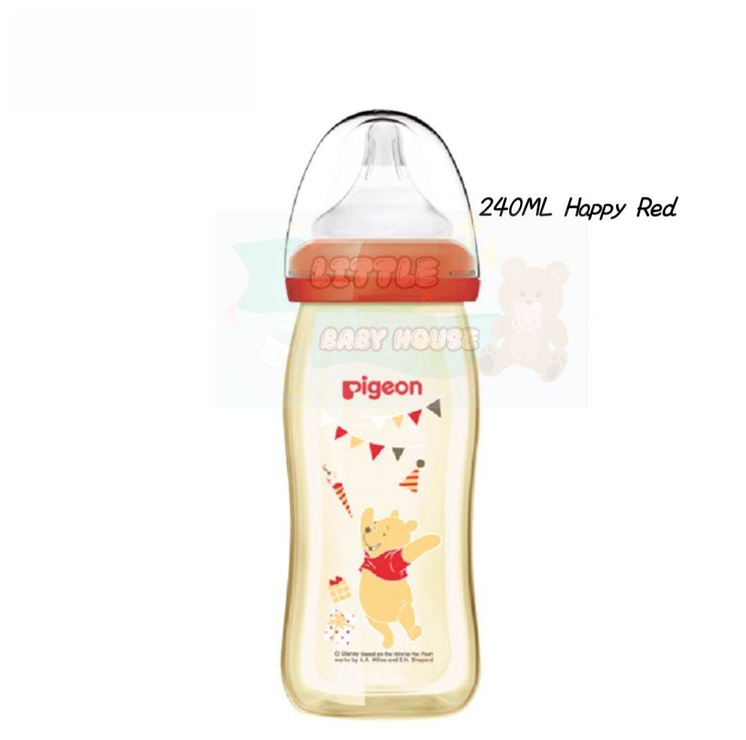 (Ready Stock)Pigeon Wide Neck milk bottle PPSU Bottle botol susu With Peristaltic Nipple (240ML ...