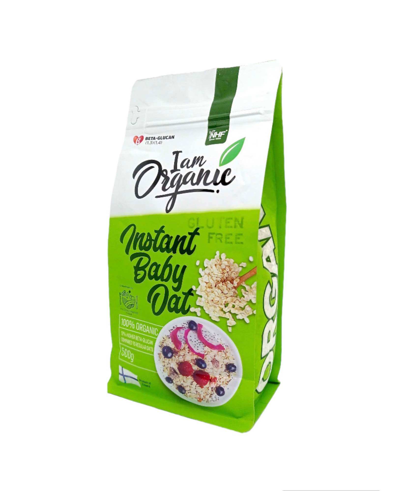 NHF Gluten Free Organic Instant Baby Oat/Regular Rolled Oat (500g) | Lazada