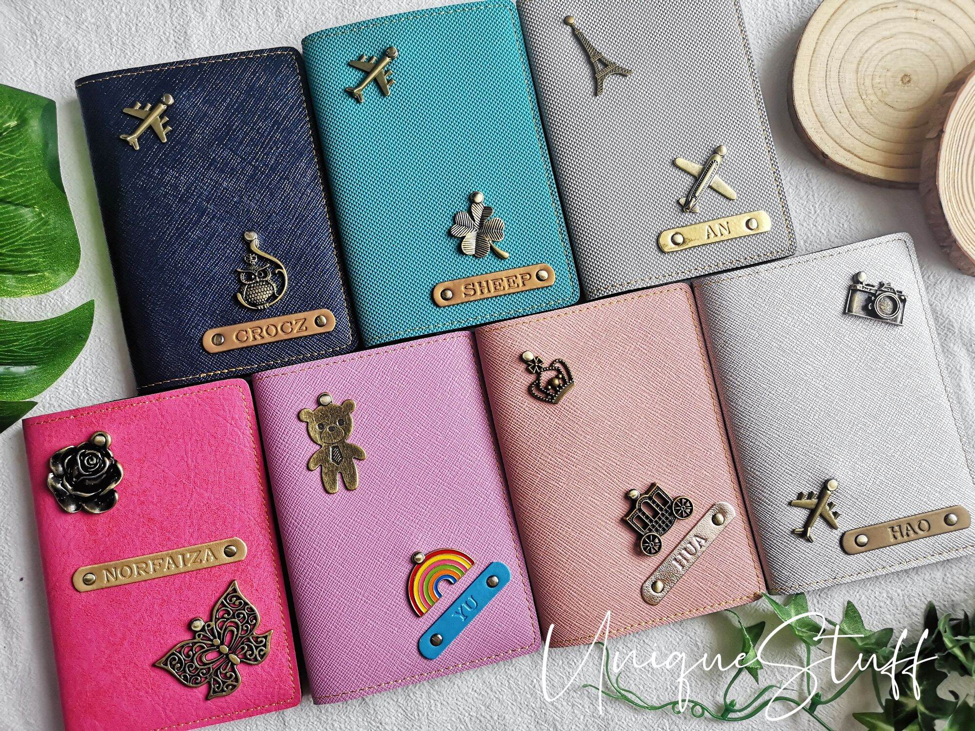 Passport Cover with 2 Charm Passport Case Passport Folder Casing | Lazada