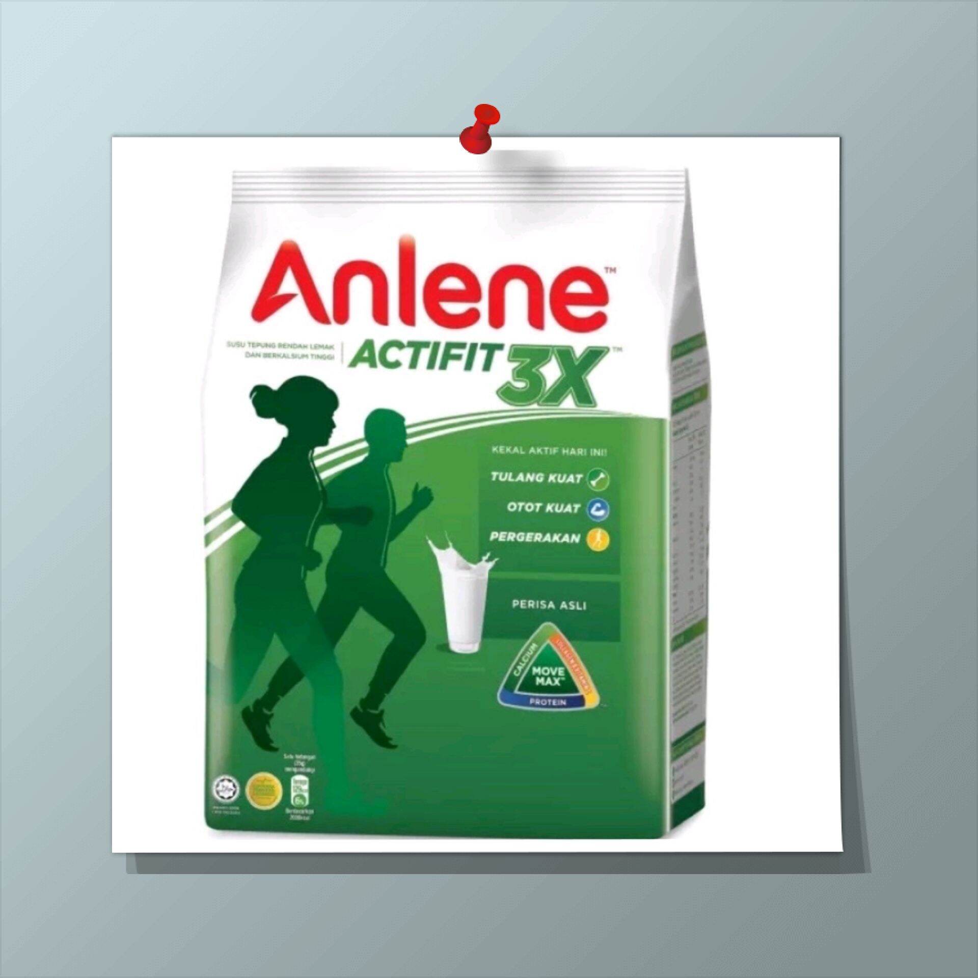 Ready Stock-Anlene Actifit 3X High Calcium Adult Milk Powder 250gm | Lazada