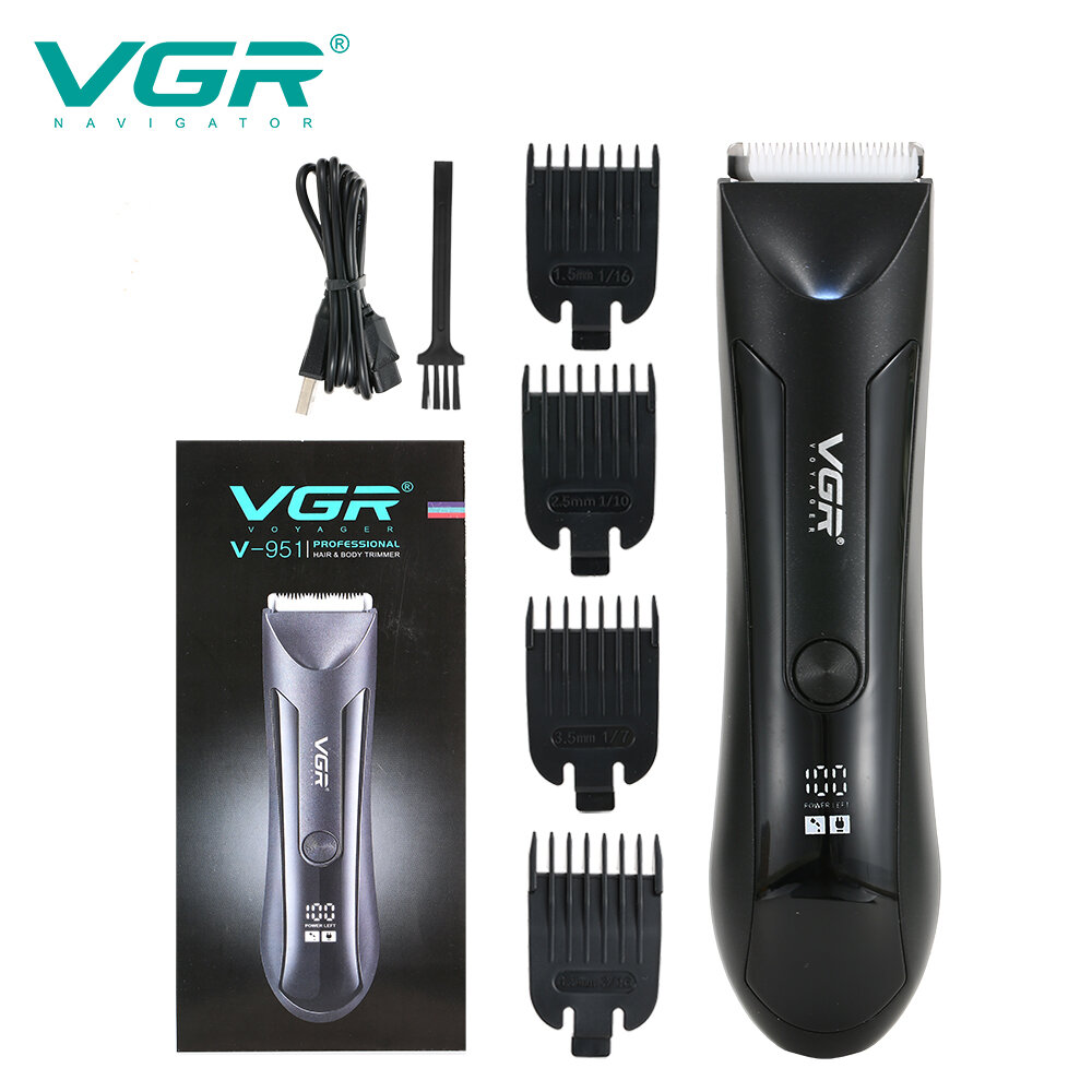 VGR 951 Body Hair Trimmer Groin Rechargeable Ball Shaver/Trimmer Men ...