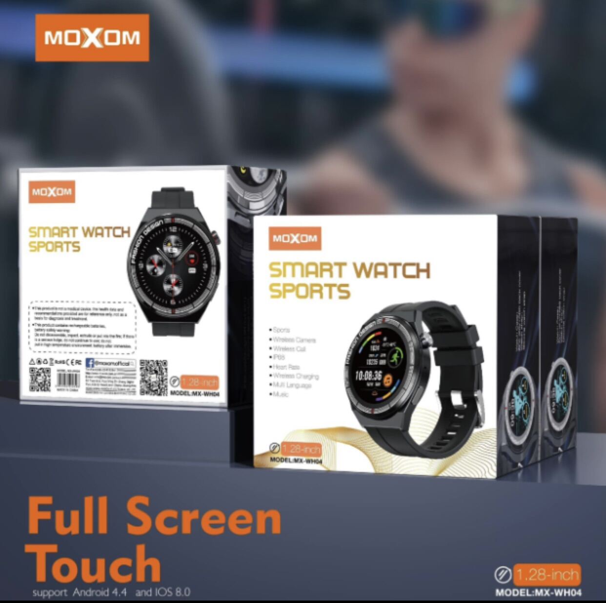 Moxom MX-WH04 Smart Watch Wireless Sports | Lazada