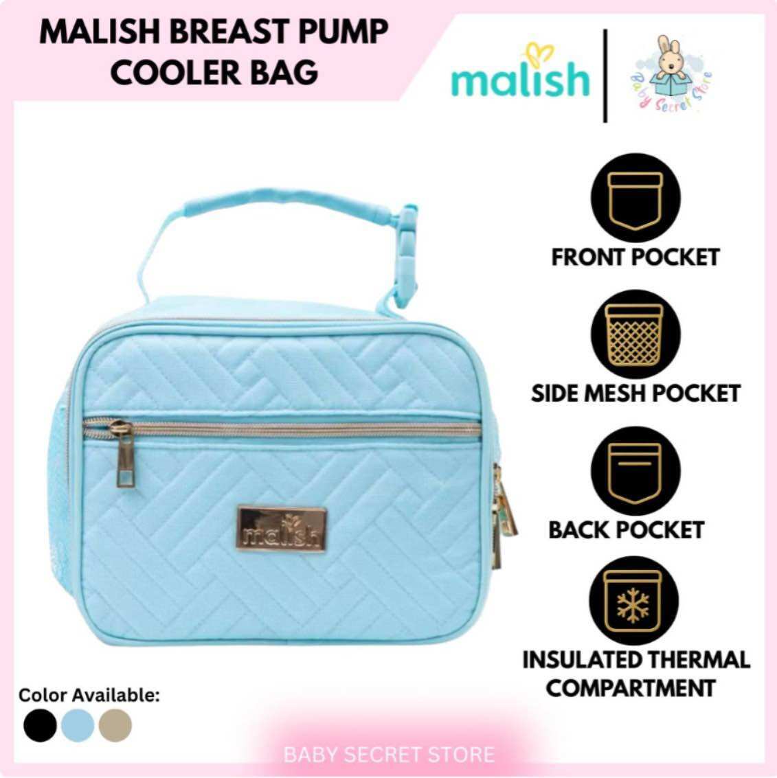 Malish Breast Pump Cooler Bag Simpan Susu Ibu & Makanan Bayi | Lazada