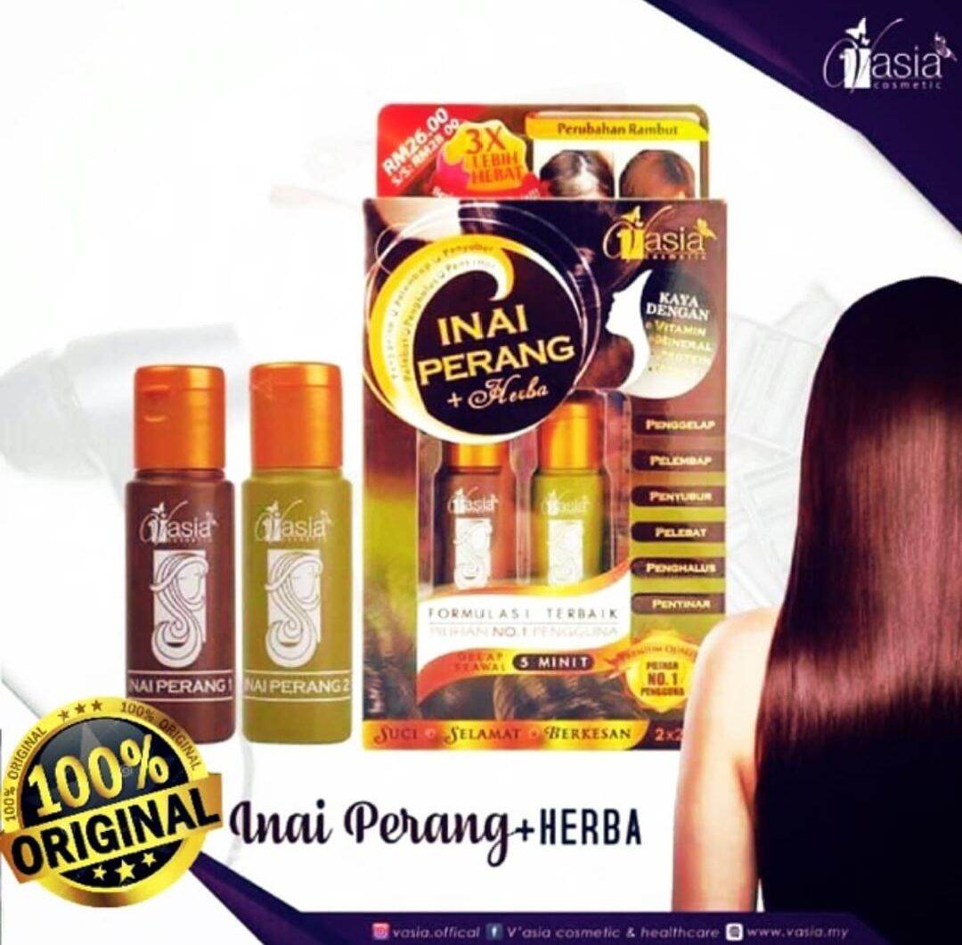 V'Asia Inai Rambut Hitam/Perang | Lazada