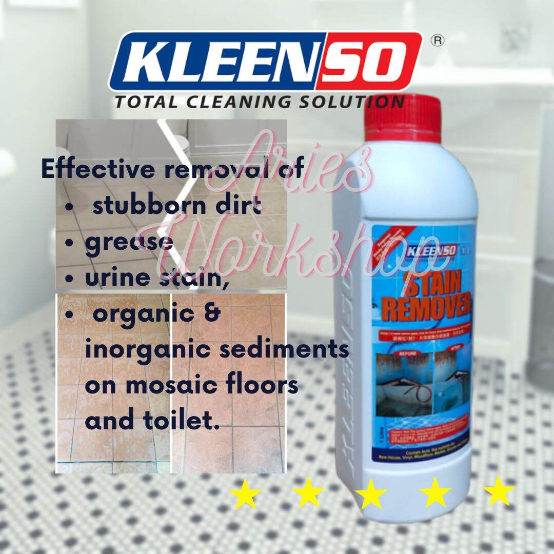 Kleenso Concentrate Stain Remover 1litre/tiles and floor stain remover ...