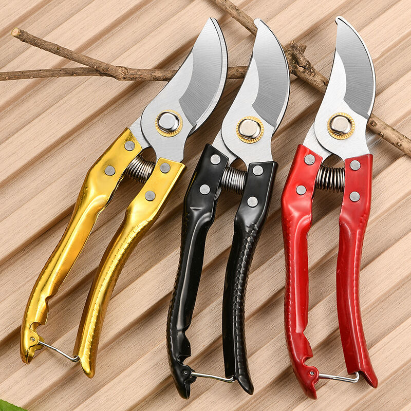 High-carbon steel gardening scissors save effort to cut coarse branch ...