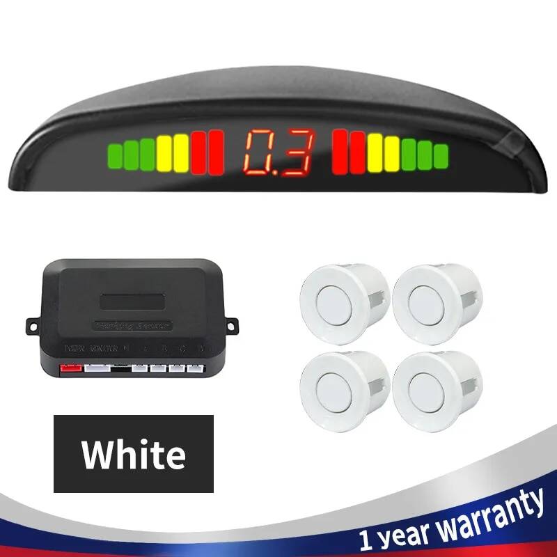 Car Parking Sensor Parking Kit LED Display 22mm 4 Sensors Backlight ...