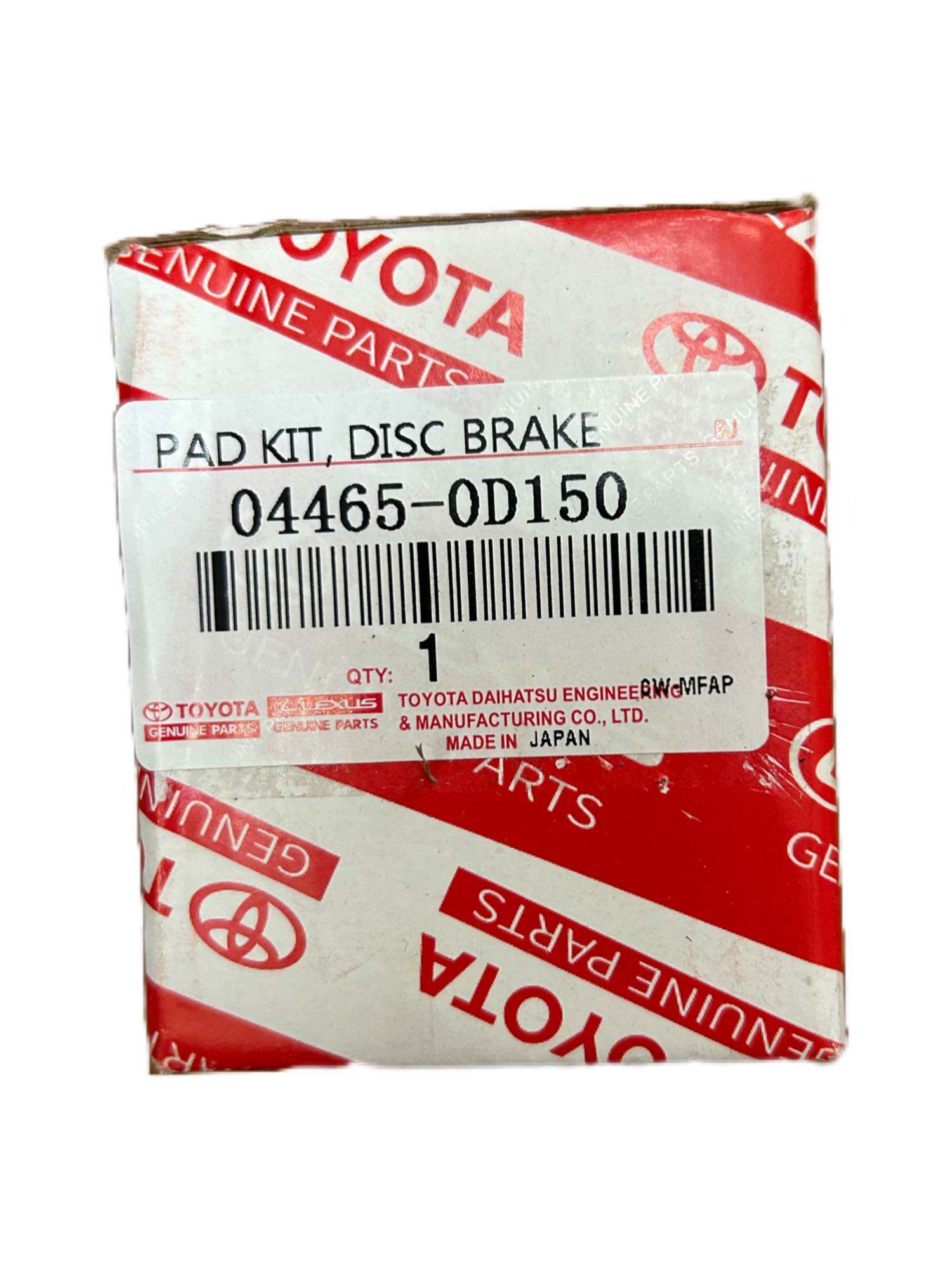 TOYOTA VIOS NCP 150 YARIS FRONT BRAKE PAD (04465-0D150) | Lazada