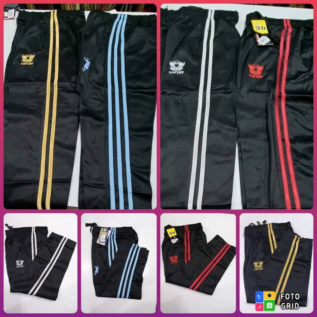 SELUAR TRACKSUIT SATU LAPIS ADA JALUR TEPI. READY STOCK KAIN TEBAL | Lazada